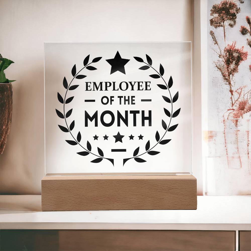 Employee Of The Month - Square LED Plaque – The Grandspot