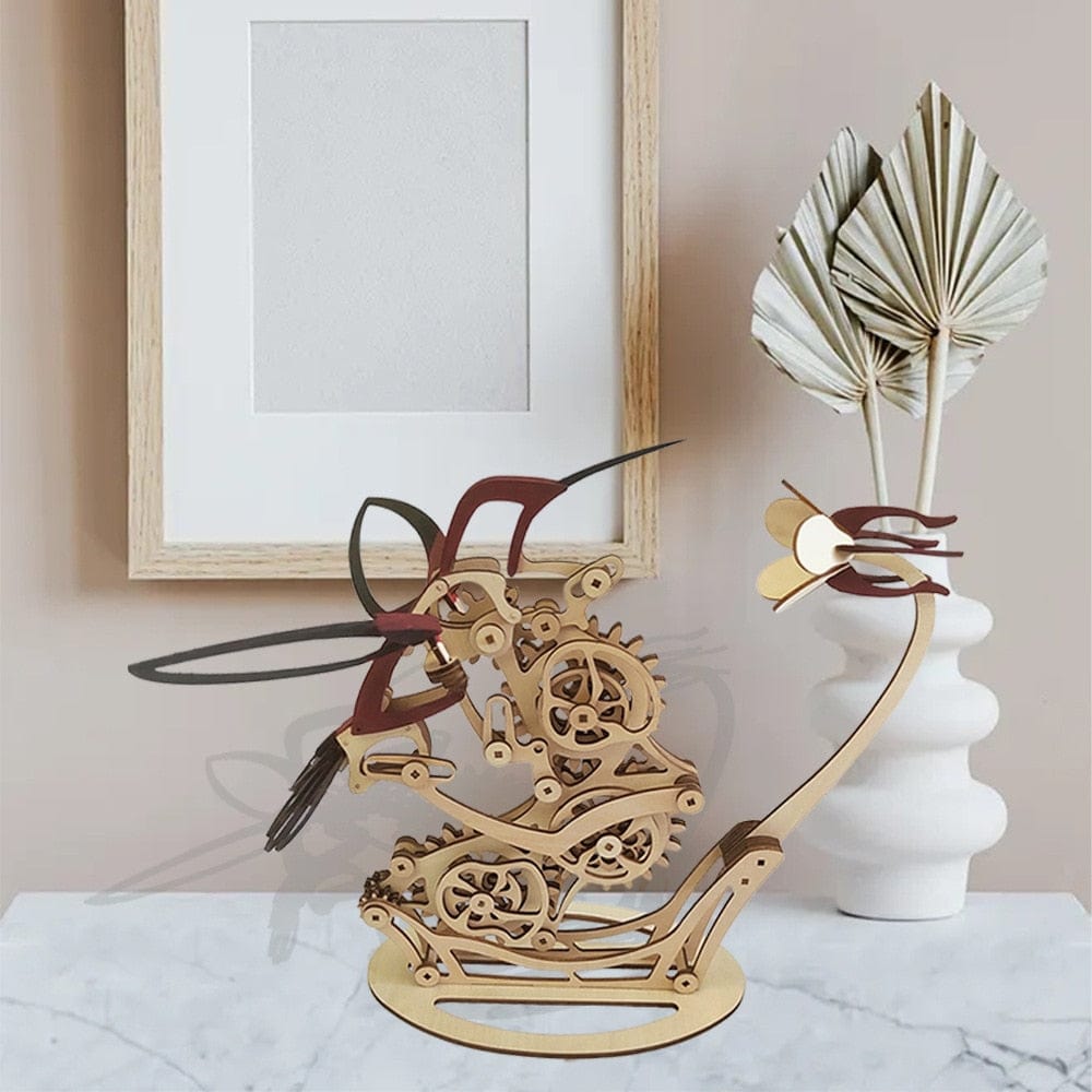 Magical DIY Mechanical Wooden Kinetic Hummingbird 3D Sculpture – The ...